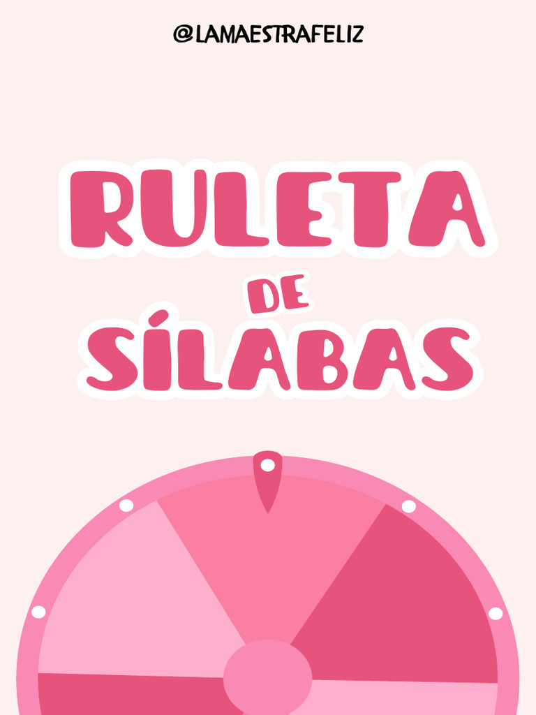 La Ruleta de Las Sílabas | PDF | Estudios de idiomas extranjeros | Poesía