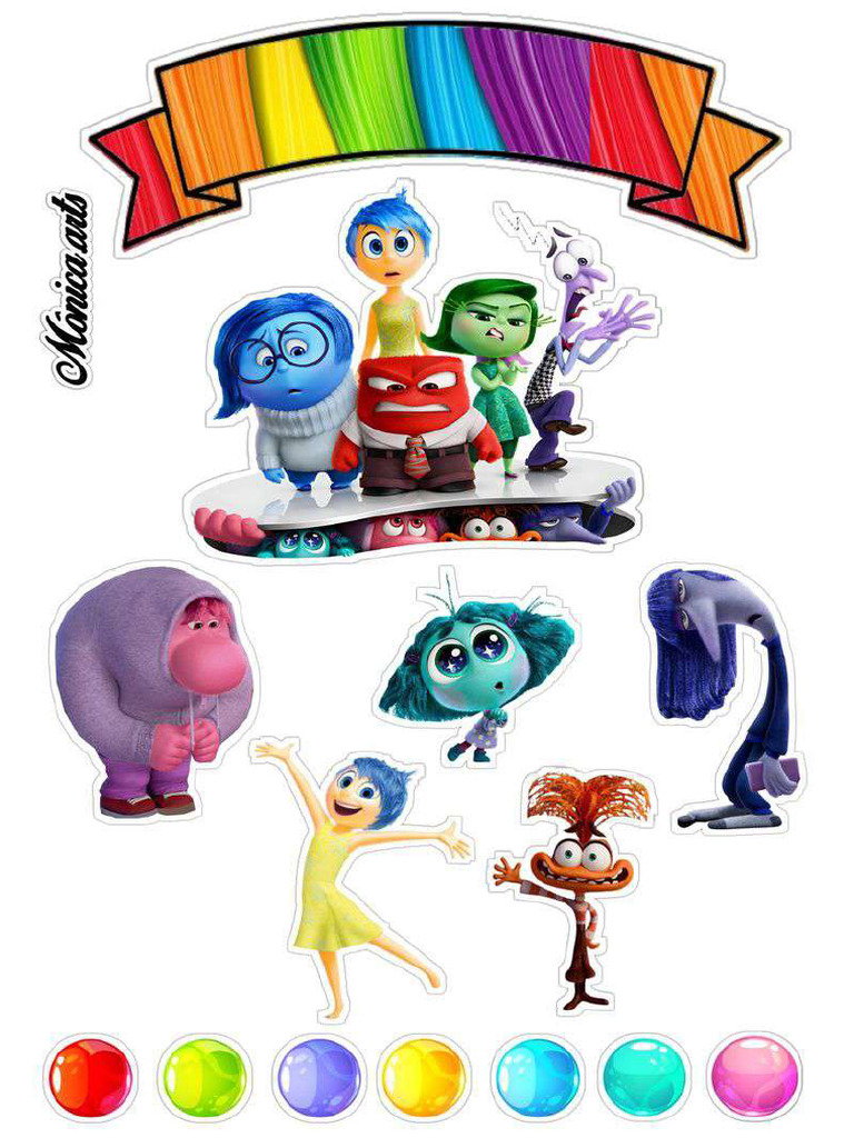 Topper de Bolo Divertidamente 2 | PDF