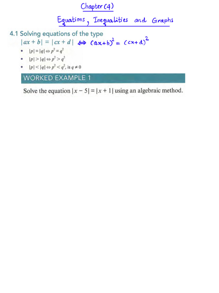 Add Maths Chapter 4 | PDF