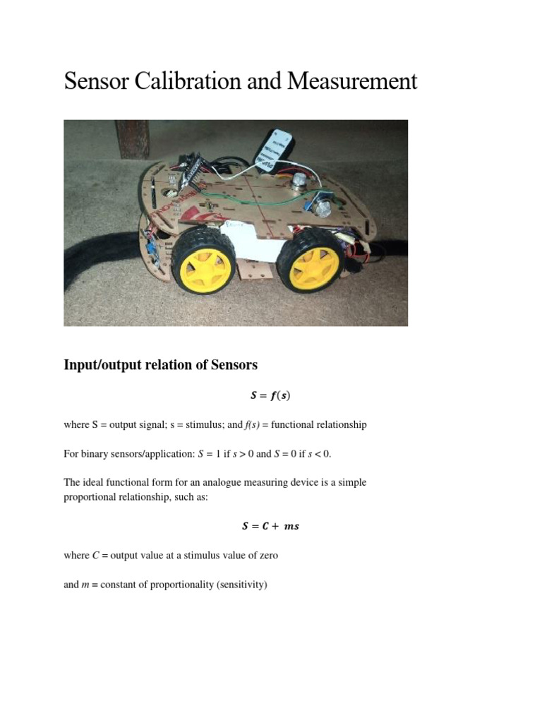Sensor Calibration Techniques Explained | PDF | Sensor | Signal Processing