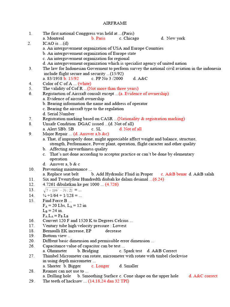 A1 | PDF | Aviation | Mechanical Engineering