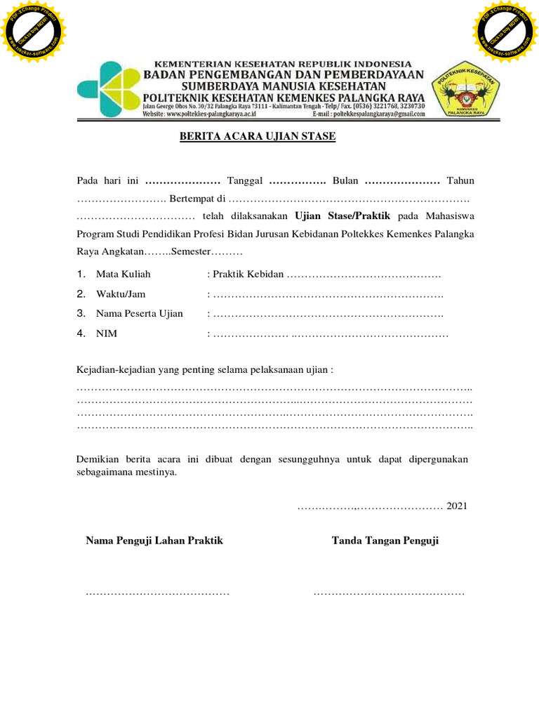 Bap Seminar Dan Ujian Stase | PDF