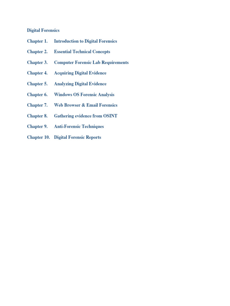 Unit 3 - Computer Forensic Lab Requirements | PDF | Digital Forensics | Computer Forensics