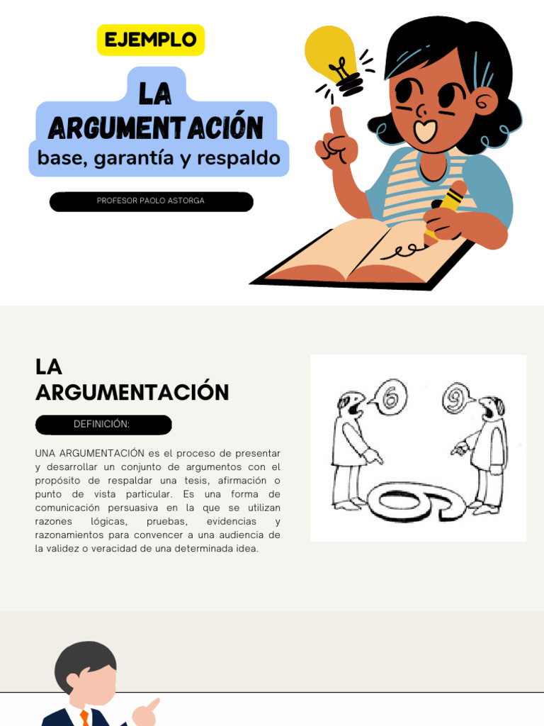 Ejemplo de Argumentación Base, Garantía y Respaldo | PDF | Pensamiento ...