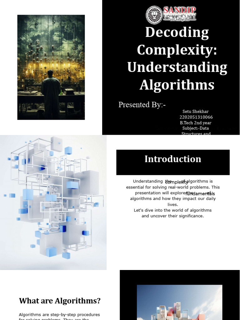 Dsa Presentation by Setushekhar Final | PDF | Algorithms | Complexity