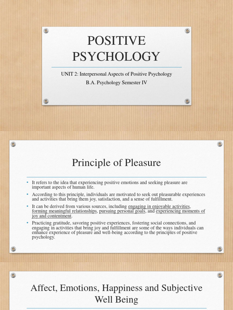 Unit 2 Positive Psychology | PDF | Forgiveness | Emotions