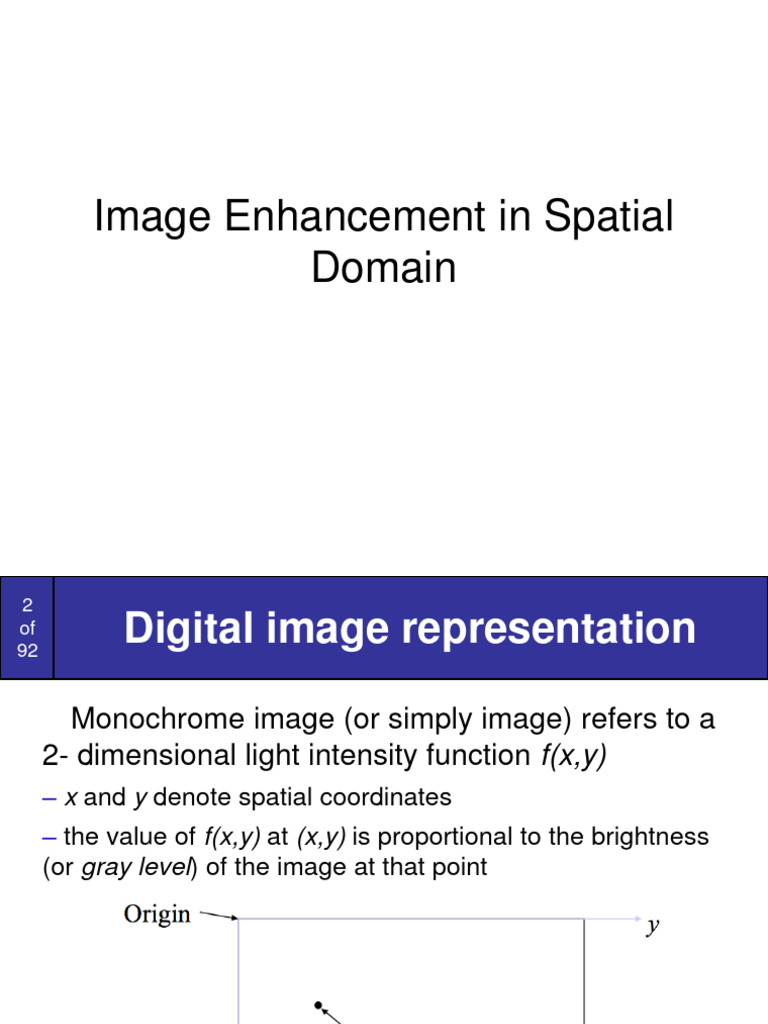 Spatial Domain Image Enhancement Techniques | PDF | Digital Image ...