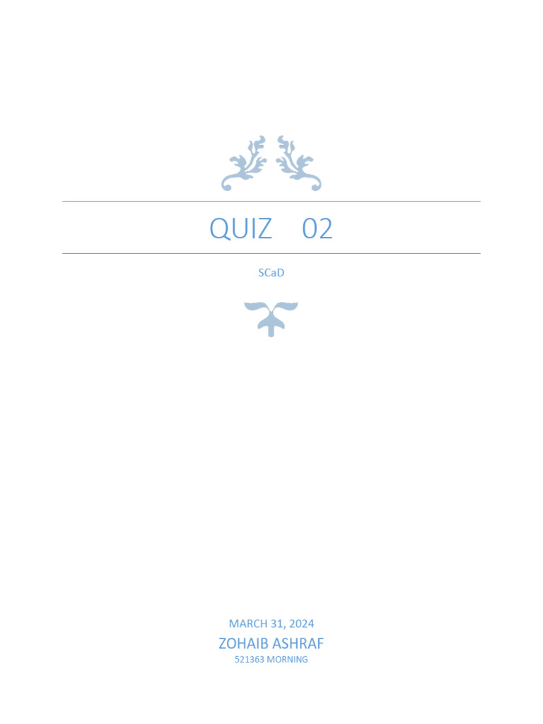 Quiz 2 | PDF