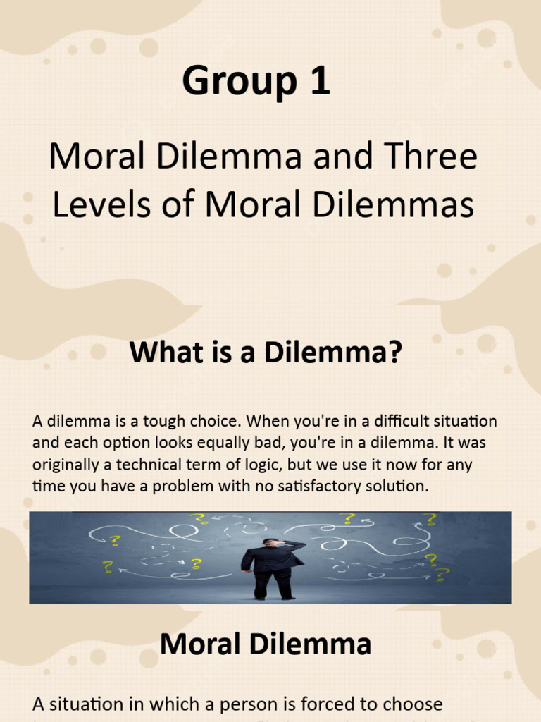 Moral Dilemma | PDF