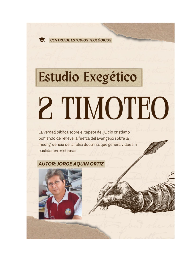 Exégesis de 2 Timoteo | PDF | Pablo el apóstol | Mesías