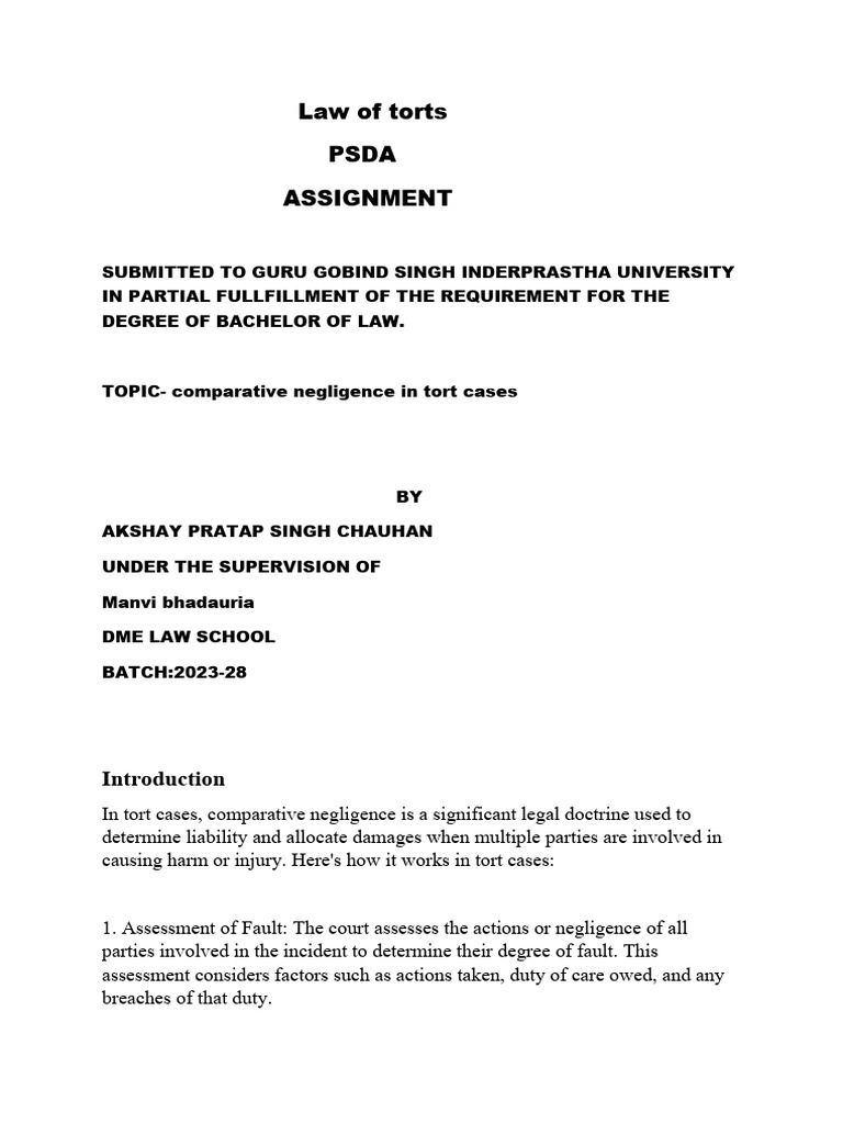 Ak Psda | PDF | Negligence | Damages