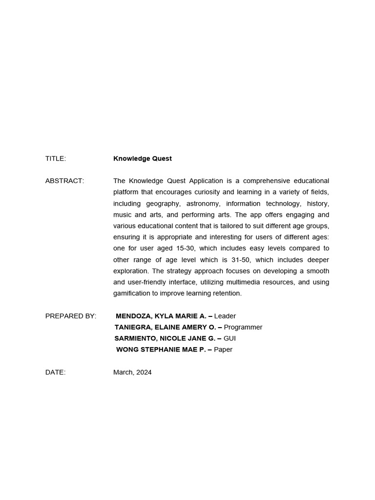 Mobile App Proposal - FINAAAAL | PDF | Mobile App | Android (Operating System)