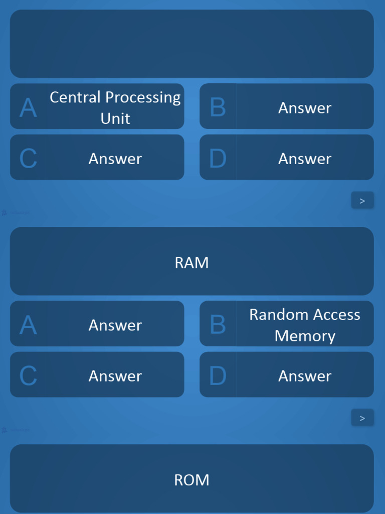 3 Multiple Choice Template | PDF | Random Access Memory | Classes Of ...