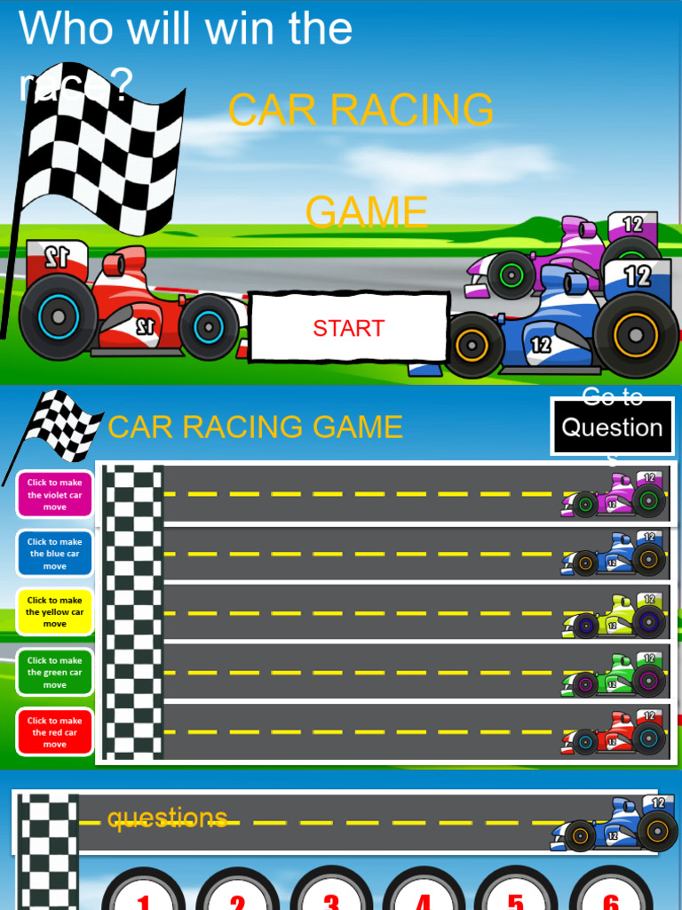 Car Racing Games Template | PDF | Sports & Recreation | Cooking, Food ...