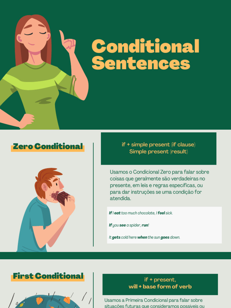 Zero, First and Second Conditional | PDF | Linguística | Idiomas