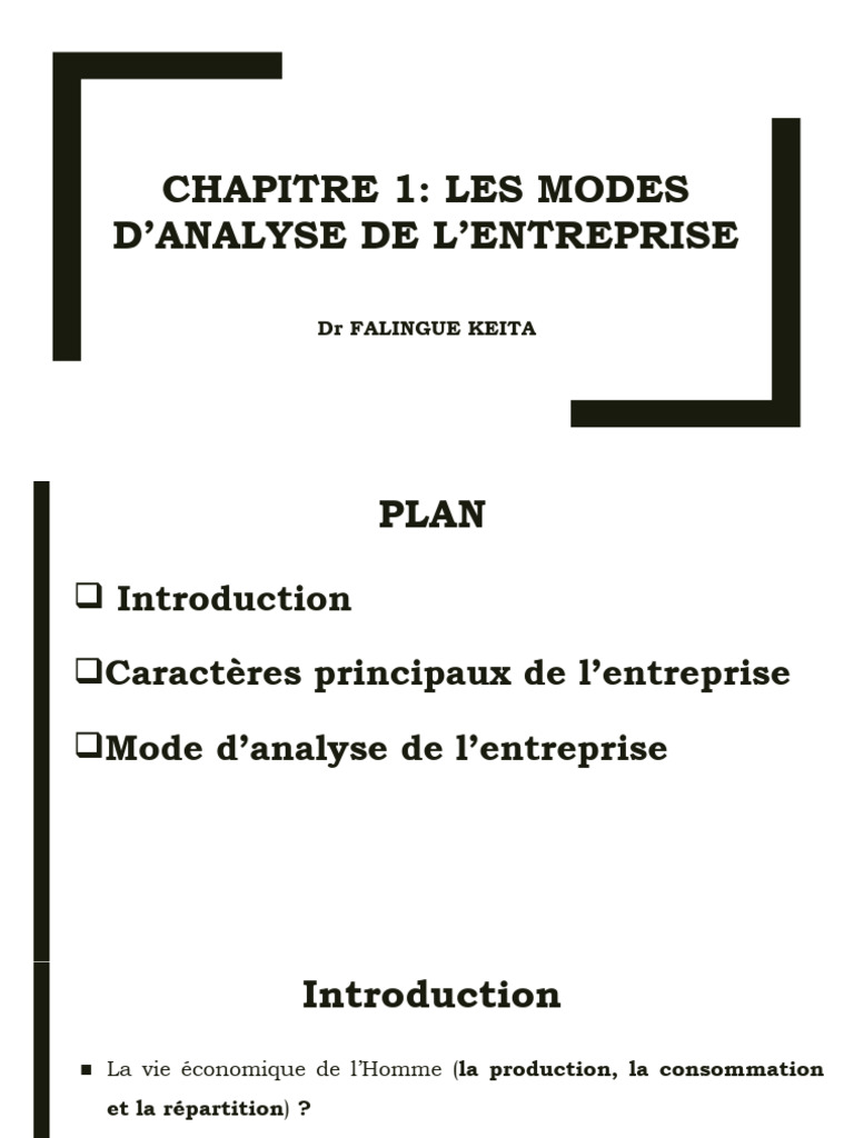 Chapitre 1 - EOE | PDF | Business | Économie
