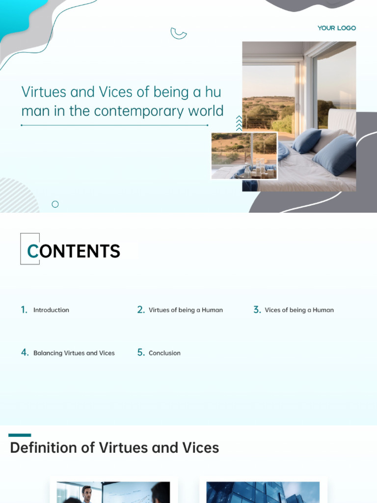 Virtues and Vices of Being A Human in The Contemporary World | PDF
