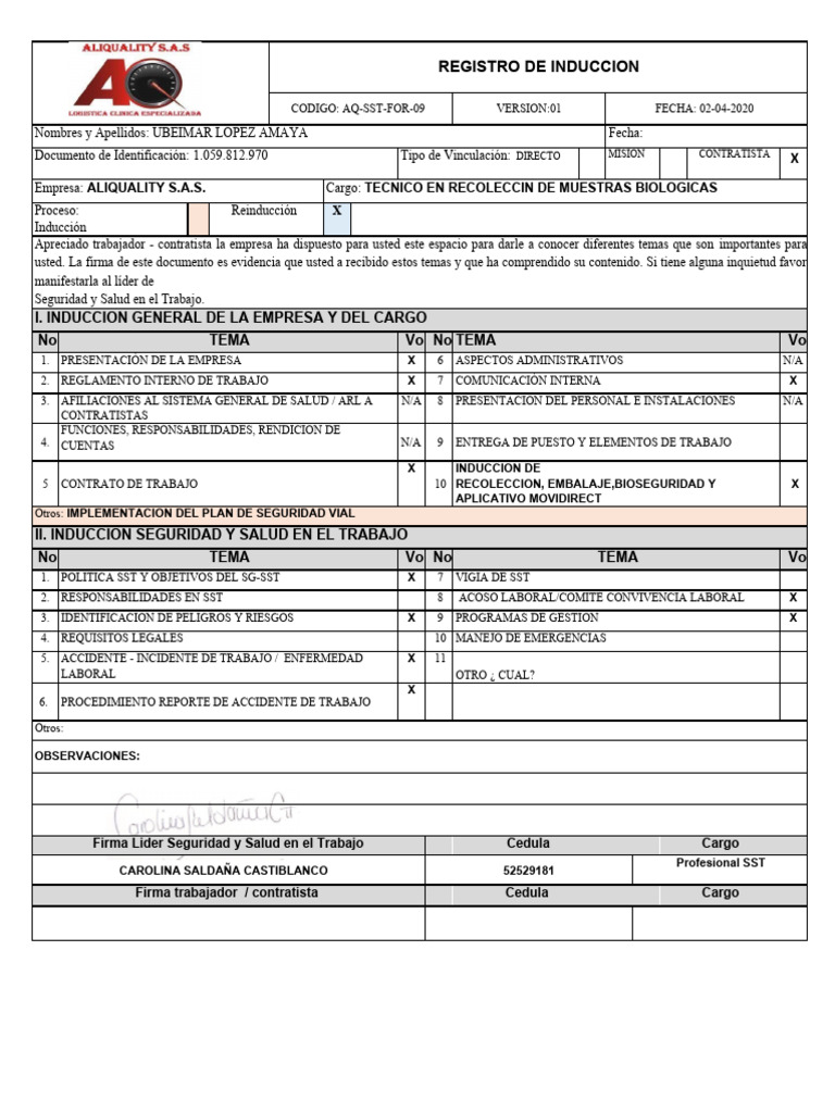 Programa de Induccion y Reinduccion 2023 | PDF