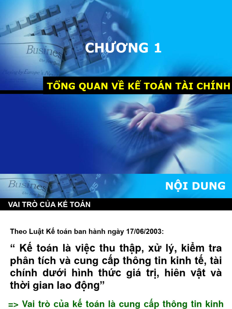 Ke-Toan-Tai-Chinh - Chuong-1 - Tong-Quan-Ve-Ke-Toan-Tai-Chinh - (Cuuduongthancong - Com) | PDF