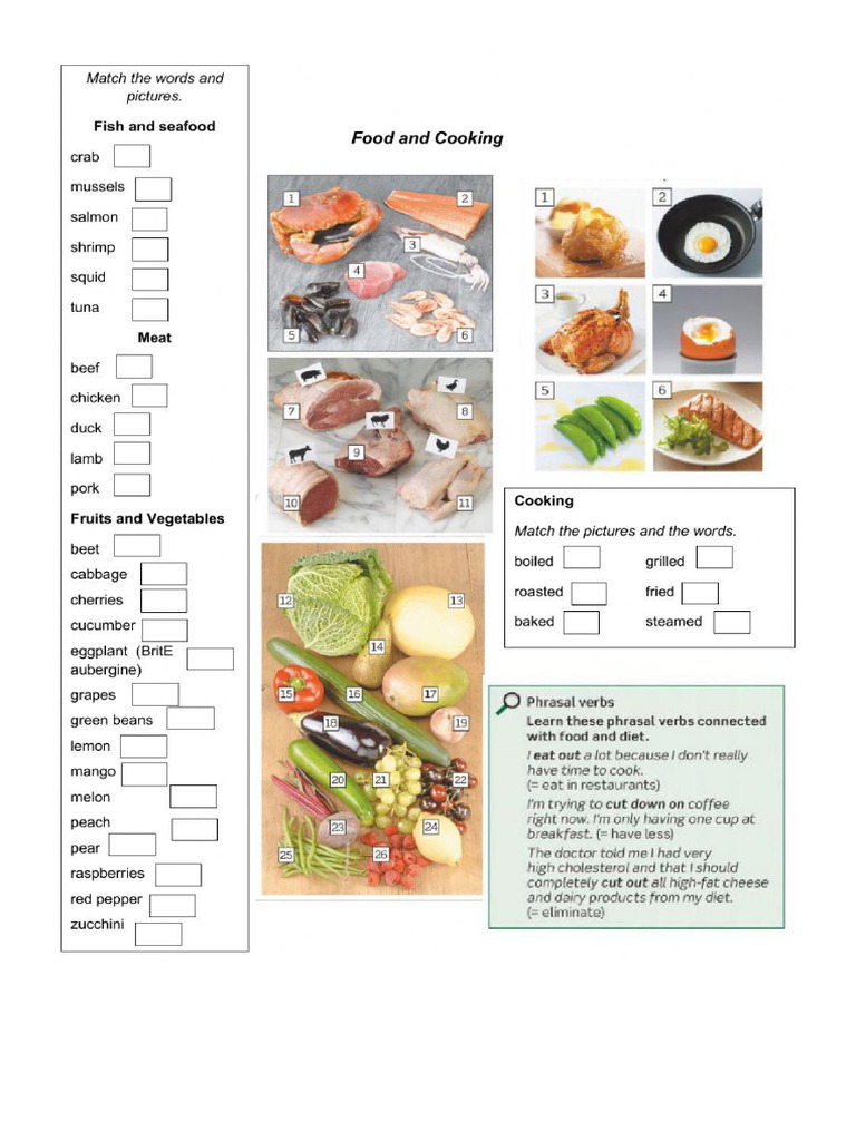 Vocabulary Food | PDF