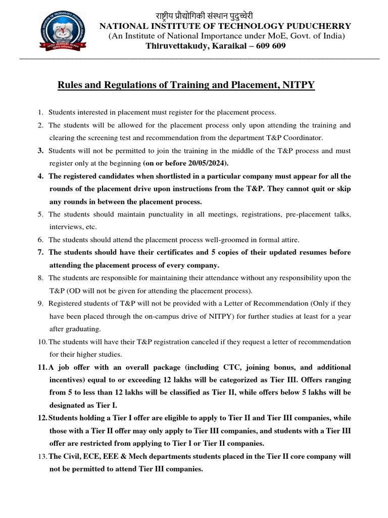 Updated T&P Rules& Regulation 2024 - 2025 | PDF | Government