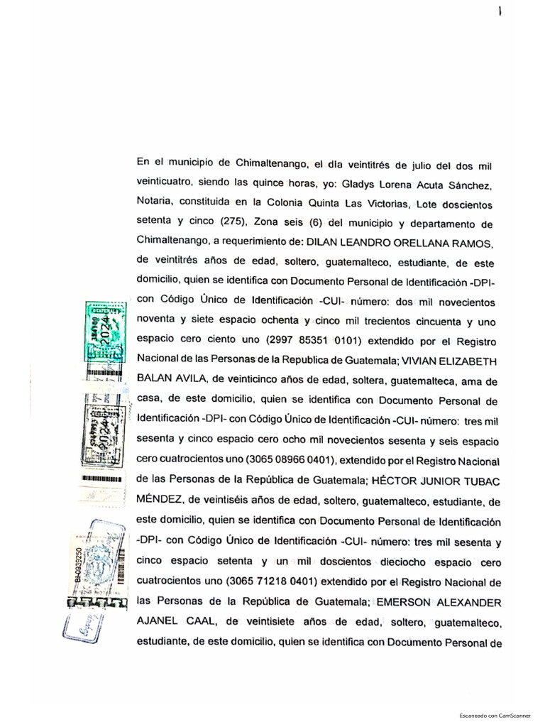 Acta de Cambio de Tesorero para La Asociación | PDF