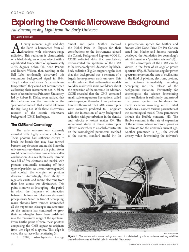 12s Exploring The Cosmic Microwave Background | PDF | Cosmic Microwave ...
