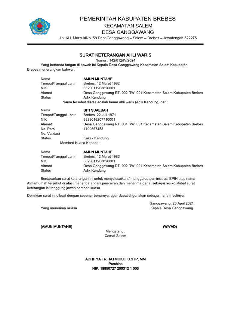 Surat Kuasa Amun | PDF