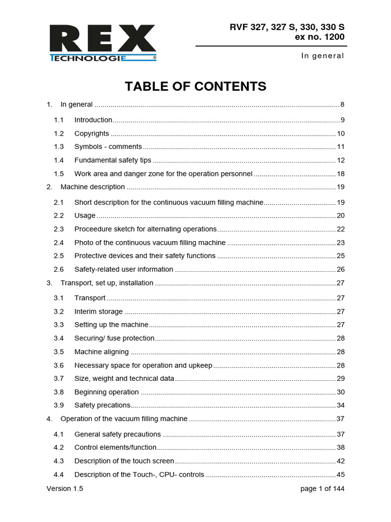RVF 327 | PDF | Safety | Switch