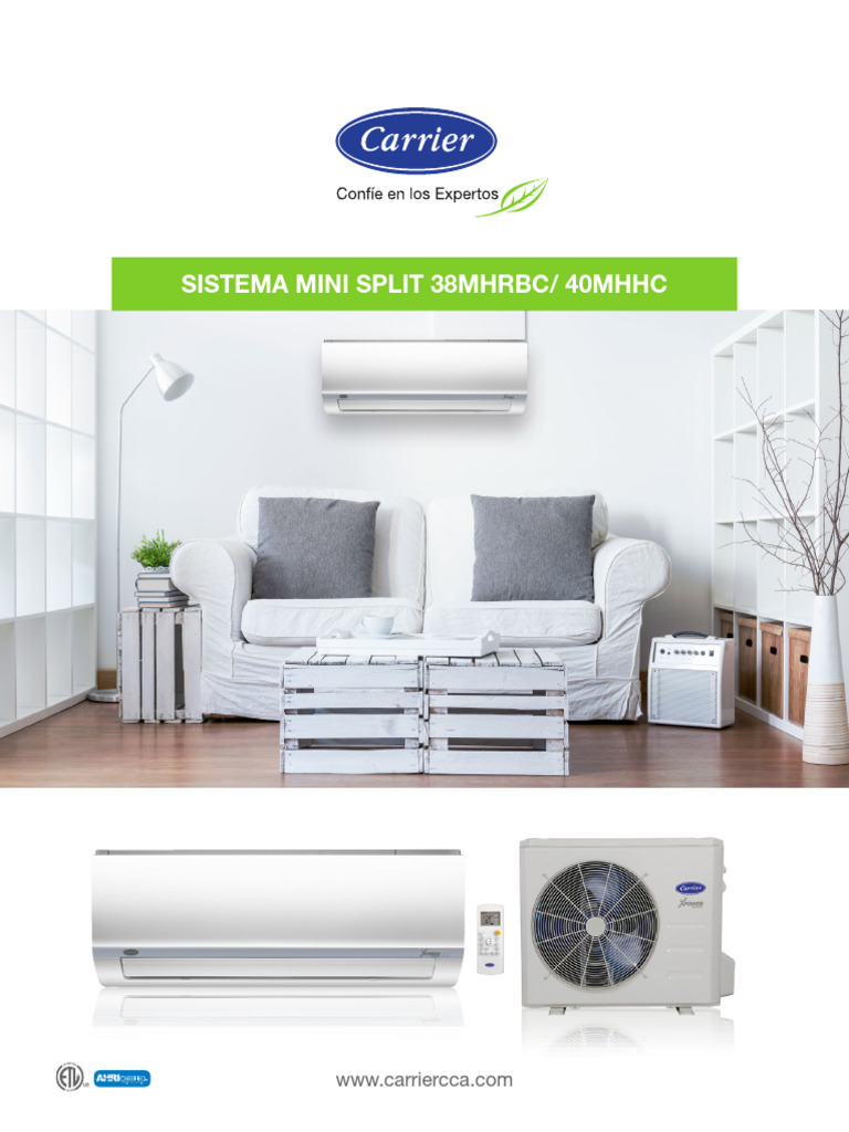 Catalogo Mini Split 38MHRBC - 19 SEER - SPANISH 2 | PDF | Termostato ...
