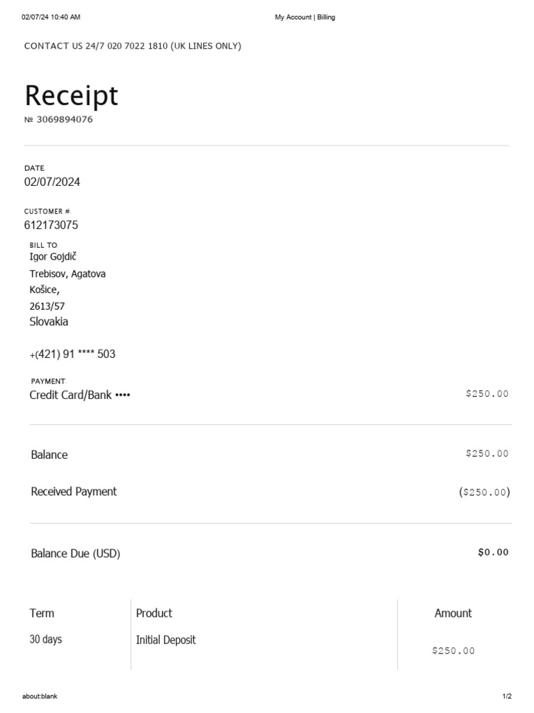 Capital Gains Tax Invoice | PDF