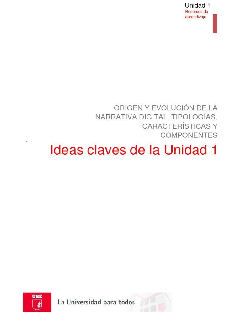 Ideas Clave | PDF | Narración | Aprendizaje