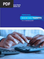 NBK Kuwait Bank Tariff E | PDF | Cheque | Debit Card