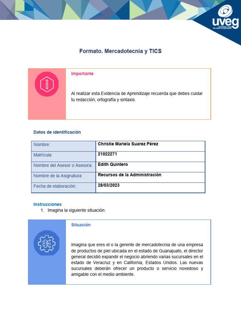 Suarez Chistie EA4 mercadotenciayTICs | PDF | México | Marketing