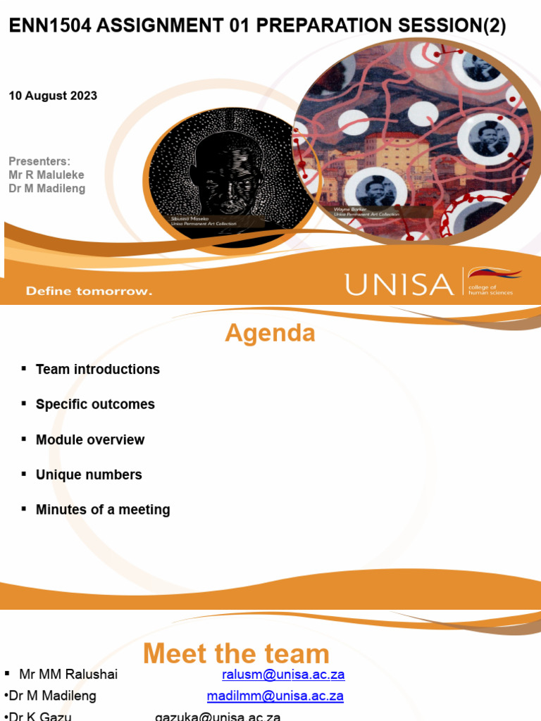 ENN1504 Assignment01 Preparatory Session 10 August 2023 (002) Madileng ...