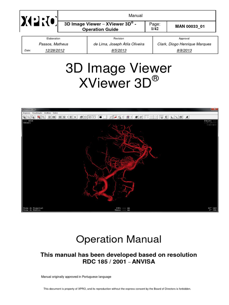 MAN 00033 01 3DImageViewerGÇôXViewer3D-OperationGuide | PDF | 3 D ...
