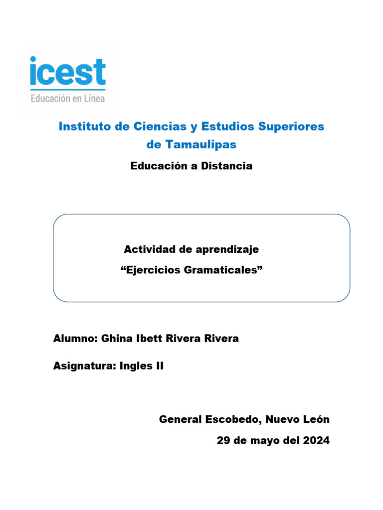 Act - Ingles II | PDF