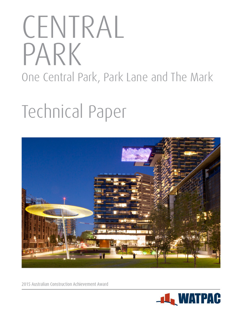 One Central Park Construction Overview | PDF