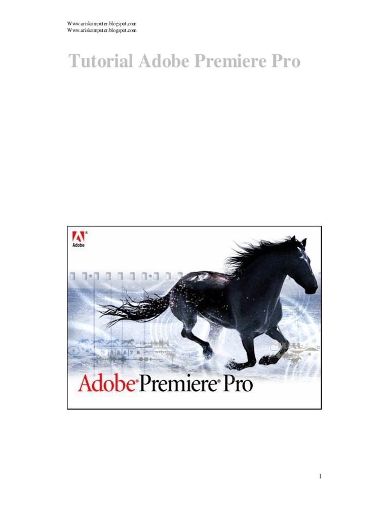 Tutorial Adobe Premiere Pro | PDF