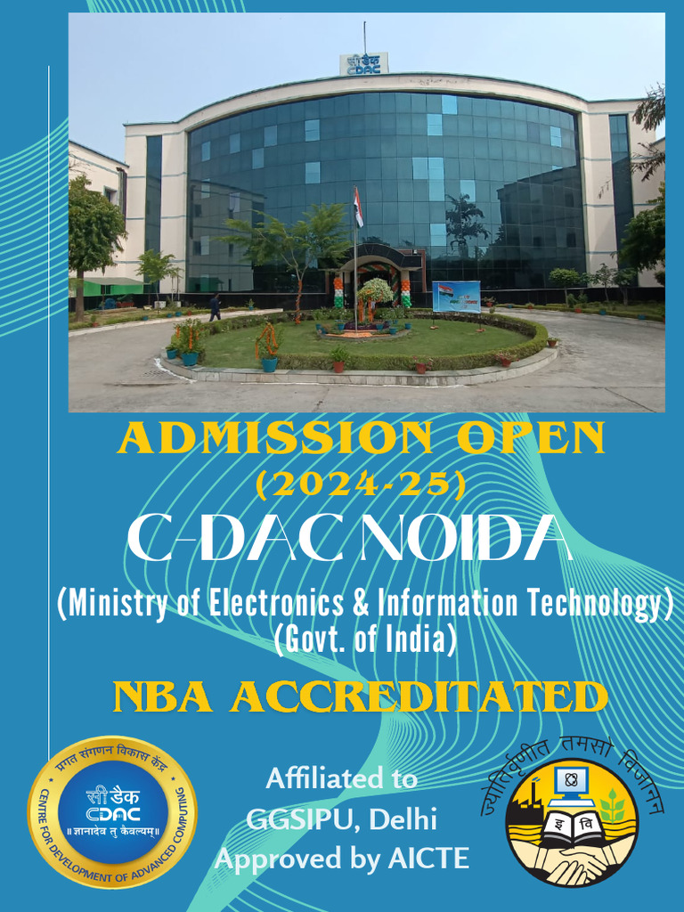 C-DAC Noida Admissions & Criteria | PDF | Academic Degree | Electronic ...