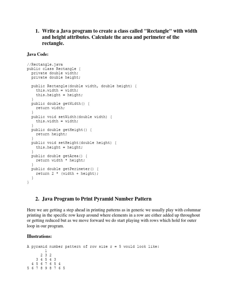 Java Assignment 3 Programmes Pdf Computer Programming Object Oriented Programming