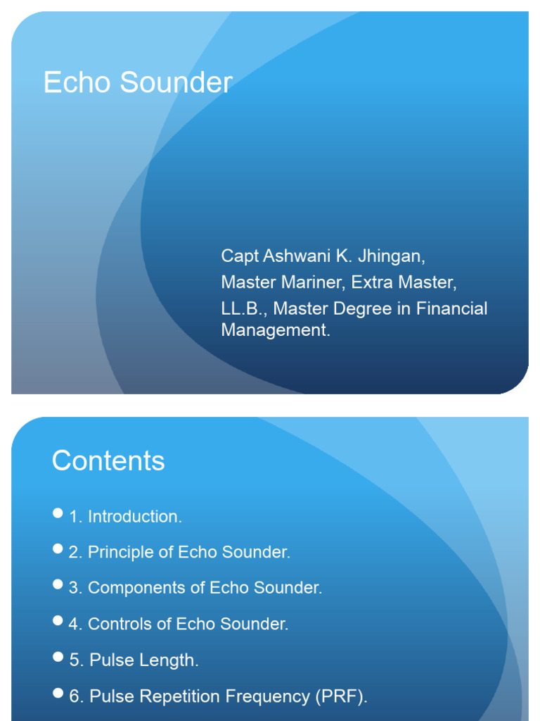 5-Echo Sounder | PDF | Piezoelectricity | Electrical Engineering