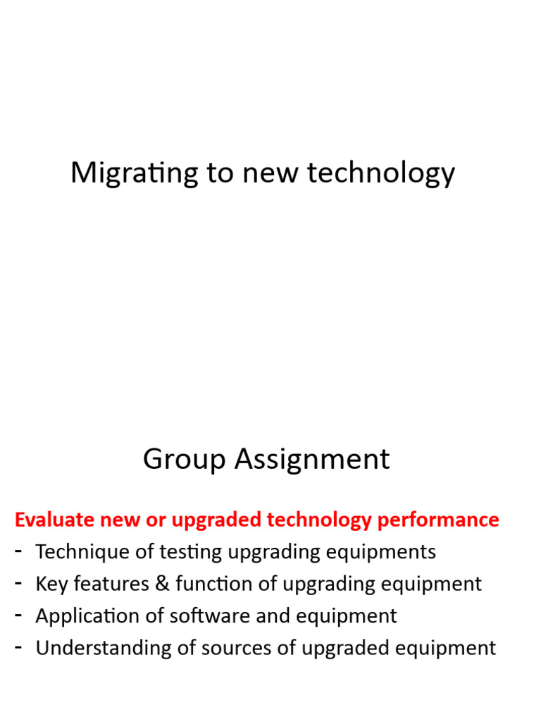 Migrating New Technology | PDF | Computer Network | Network Switch