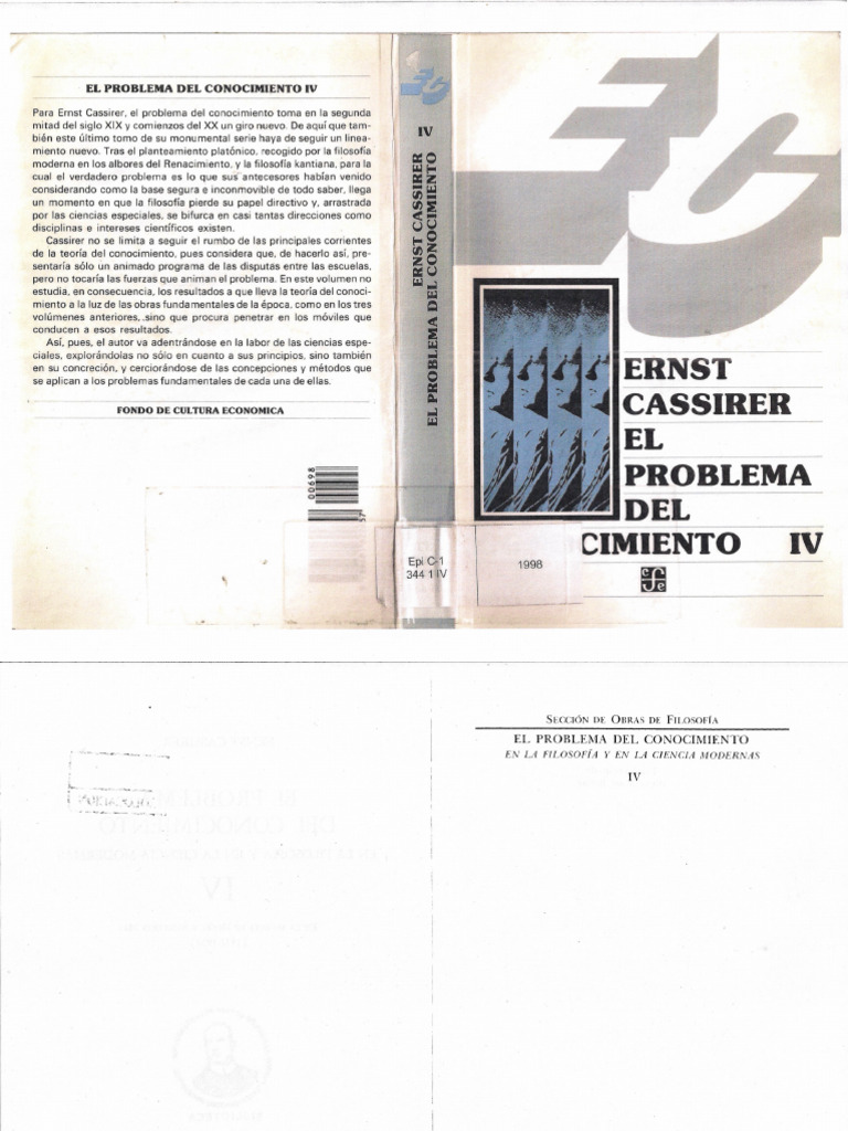 Ernst RE O L E: Cassi R EL PR B EMA Cimi NTO IV | PDF | Immanuel Kant ...