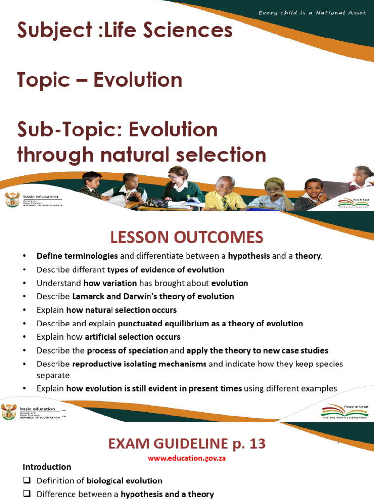 Evolution and Natural Selection Overview | PDF | Evolution | Genetic Variation