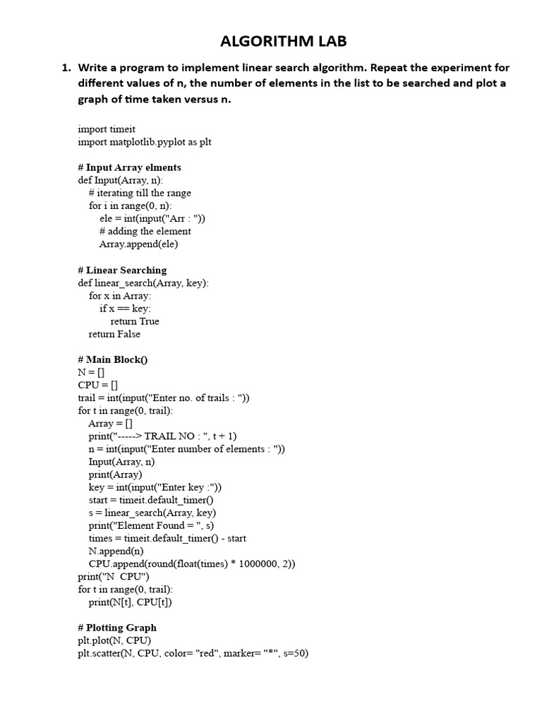 Daa Lab Manual Pdf Algorithms And Data Structures Theoretical Computer Science
