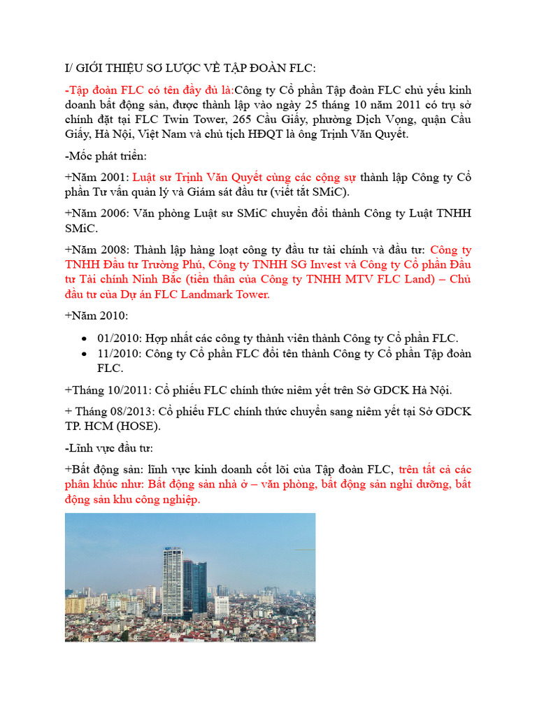 TẬP ĐOÀN FLC | PDF
