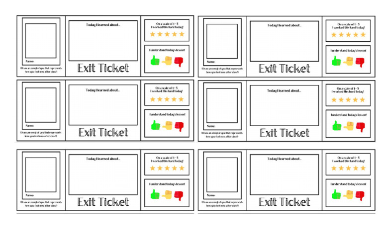 Exit Ticket | PDF