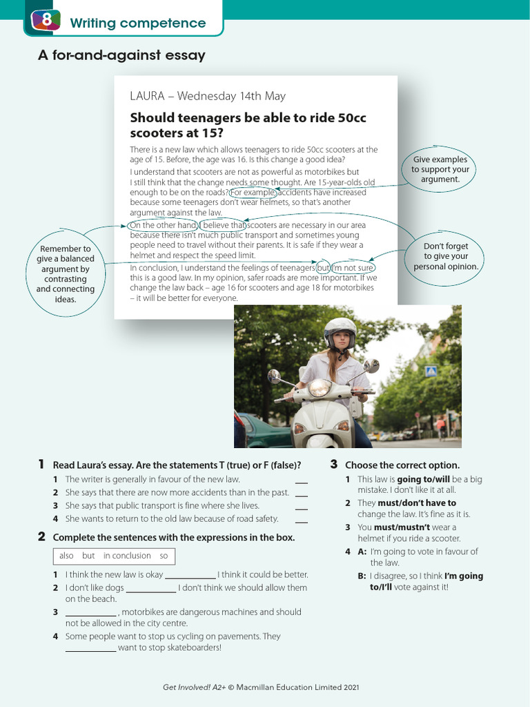 GI A2PLUS U8 Writing Competence | PDF | Argument | Essays