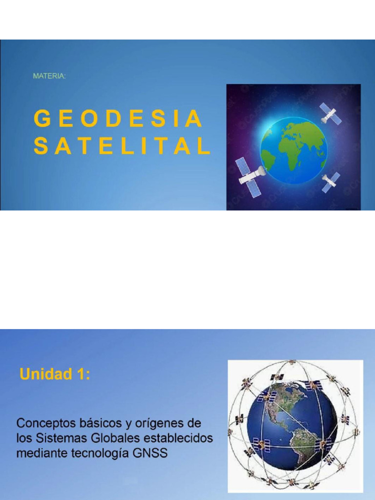 0.-Introducción A La GEODESIA SATELITAL (GEOMATICA) | PDF